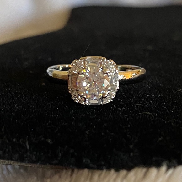 Jewelry | Stamped 925 Silver Lab Created Moissanite Ring | Poshmark
